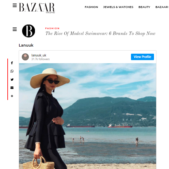 Lanuuk Swimwear | Full coverage luxury Modest Swimwear & Burkinis