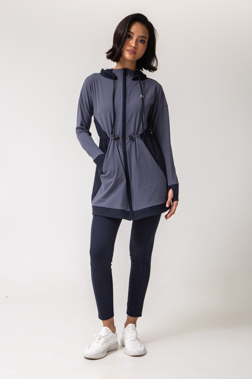 Stretch Active Jacket BLUE | LANUUK Modest Activewear & Sportswear