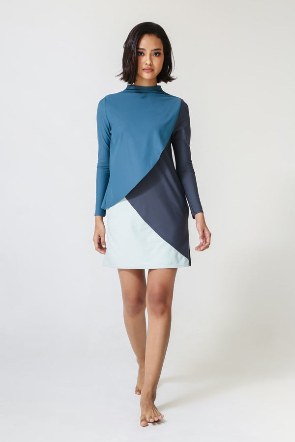 Cape Swim Dress WAVE | LANUUK Ladies Full Coverage Burkini Swimsuit