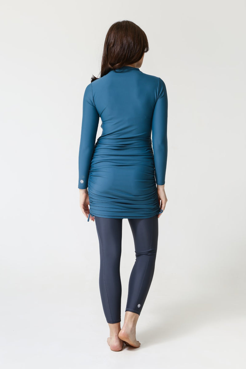 Isla Swim Dress WAVE | LANUUK Womens Modest Covered Burkini Swimwear