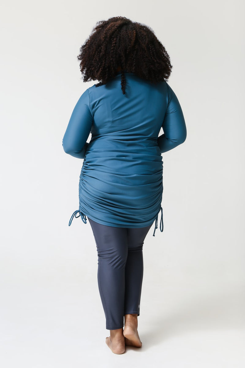 Isla Swim Dress WAVE | LANUUK Womens Modest Covered Burkini Swimwear