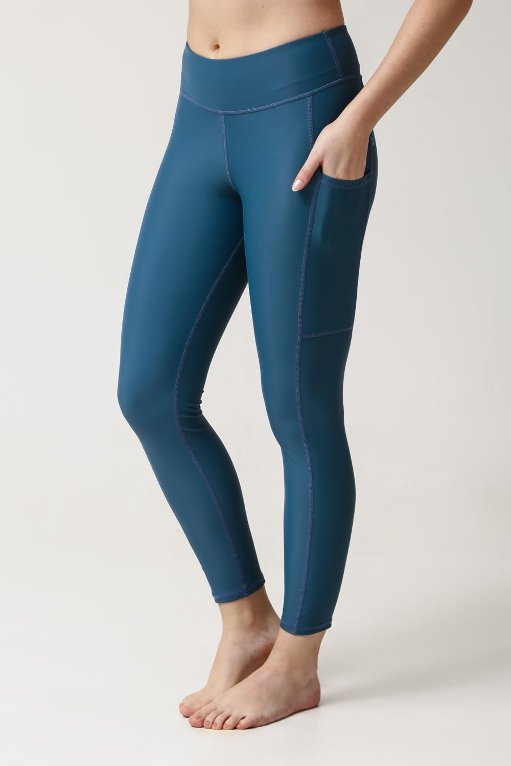 Pocket Swim Tights WAVE | LANUUK Full Coverage Swim Leggings